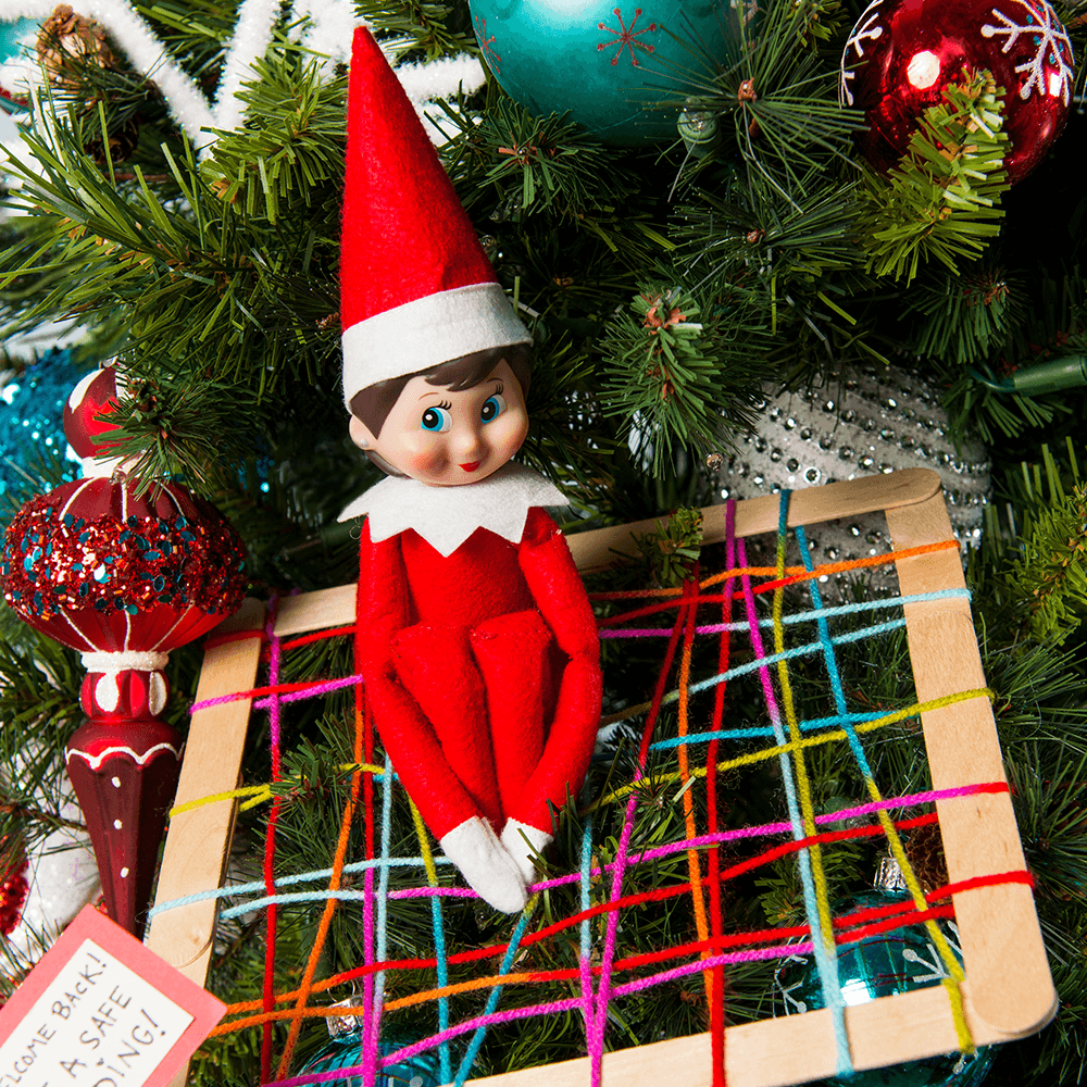 Scout Elf Return Week Idea Make A Landing Net The Elf On The Shelf