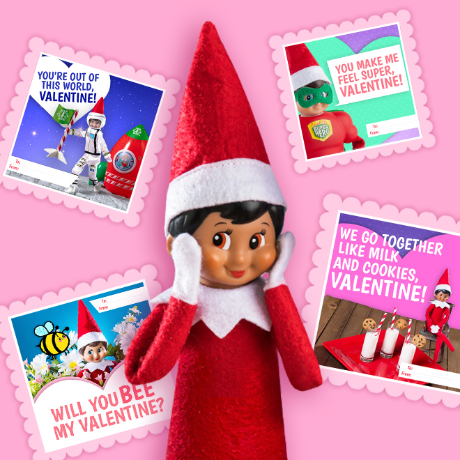 Download Free Elftastic Valentine’s Day Cards | The Elf on the Shelf
