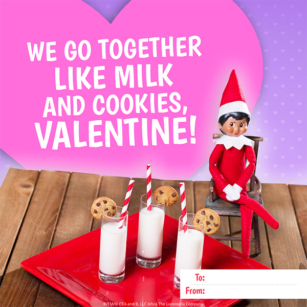 Download Free Elftastic Valentine’s Day Cards | The Elf on the Shelf
